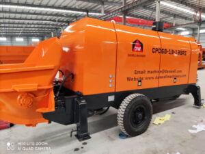 Daswell Provide Trailer Concrete Pump with Kualitas tinggi in Indonesia