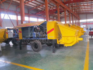 Daswell Provide Trailer Concrete Pump with Kualitas tinggi in Indonesia