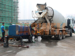 Daswell Trailer Concrete Pump with High Pumping Efficiency