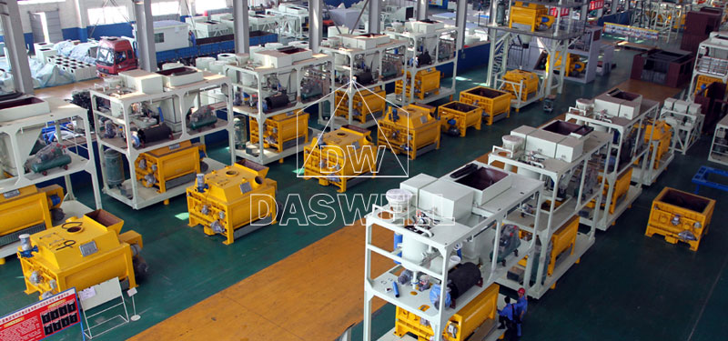 Daswell Machinery Provide SICOMA Twin Shaft Concrete Mixer for Sale